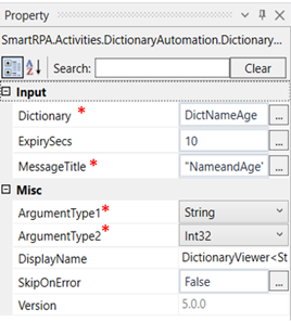 View Dictionary | Robility Docs